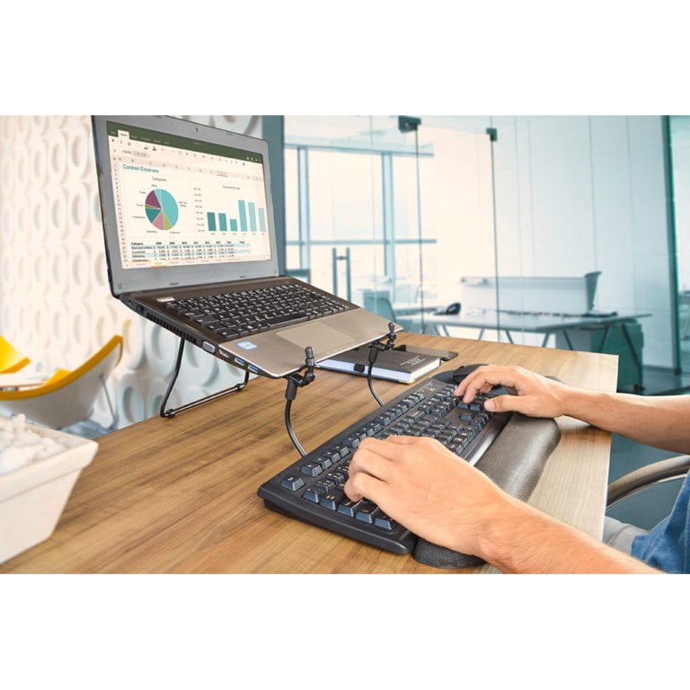 Suporte para Notebook Solid Preto - Metal / Regulável / Elevação - Casa ...