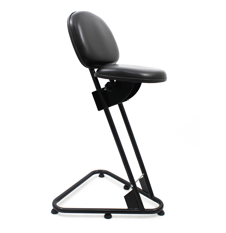 Banco Semi-sentado Ergonômico - Aço / Com Encosto / Corvim - Casa da ...